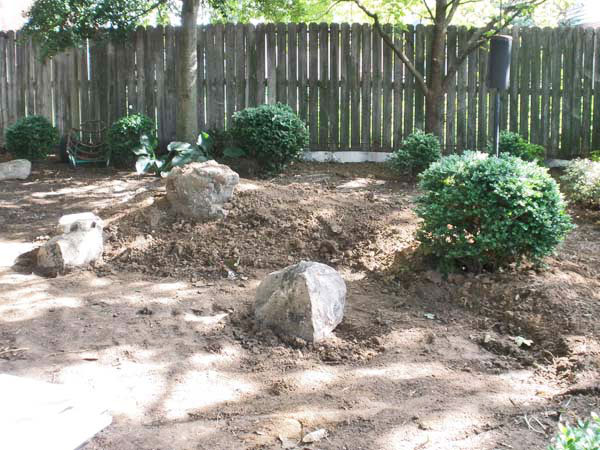 Creating a berm as an interesting feature of your landscaping project
